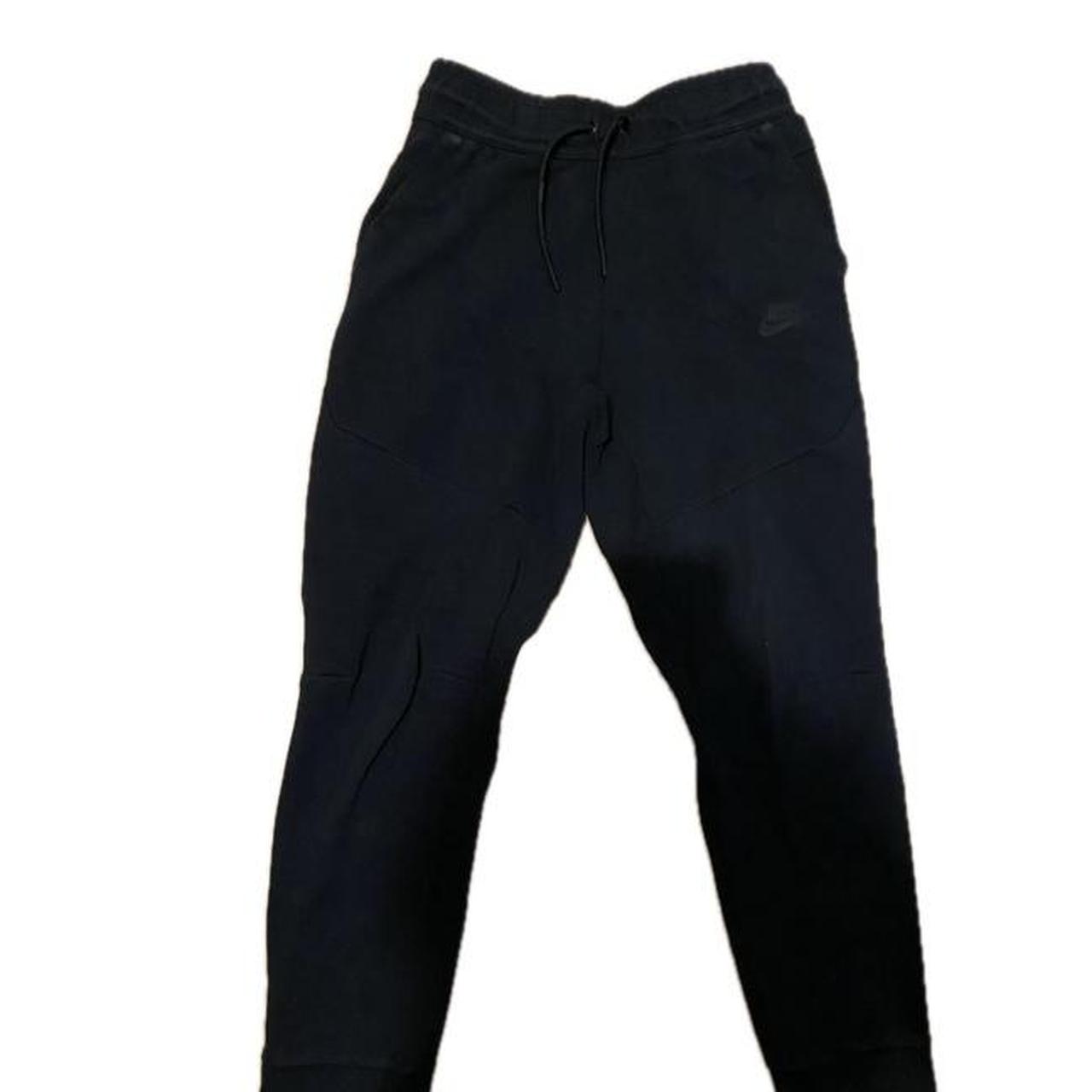 Kids large, Black Nike tech bottoms Good condition - Depop