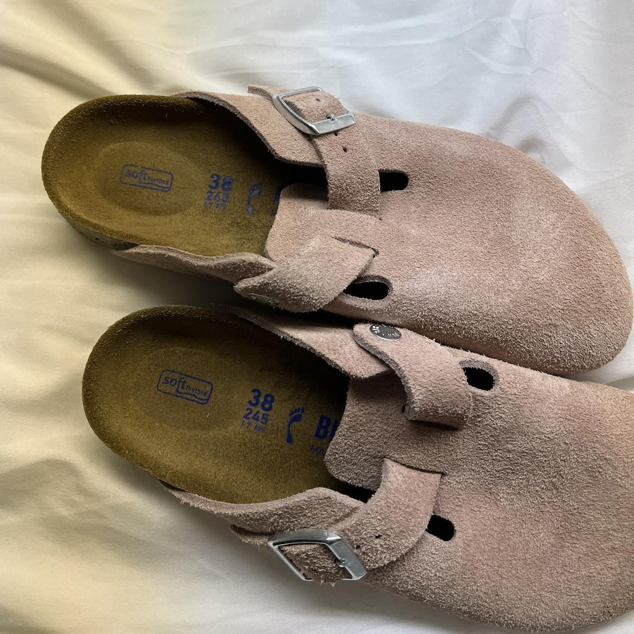 Birkenstock Boston clogs in pink og $200 - Depop