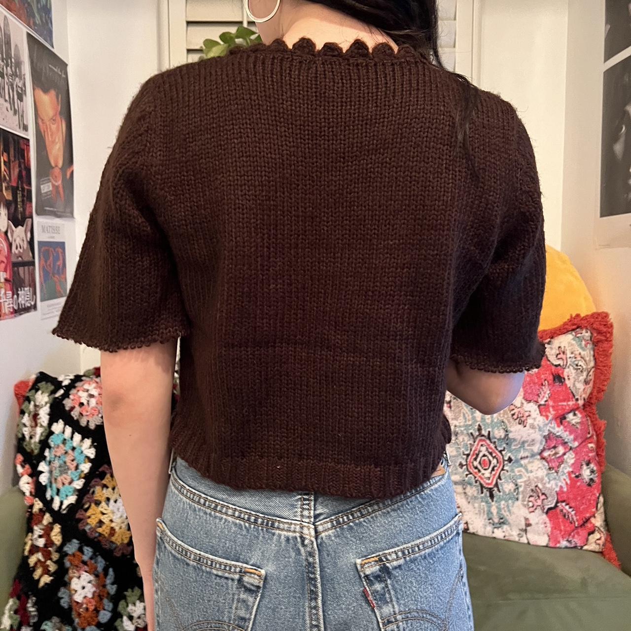 Vintage cropped cardigan More like a shrug... - Depop