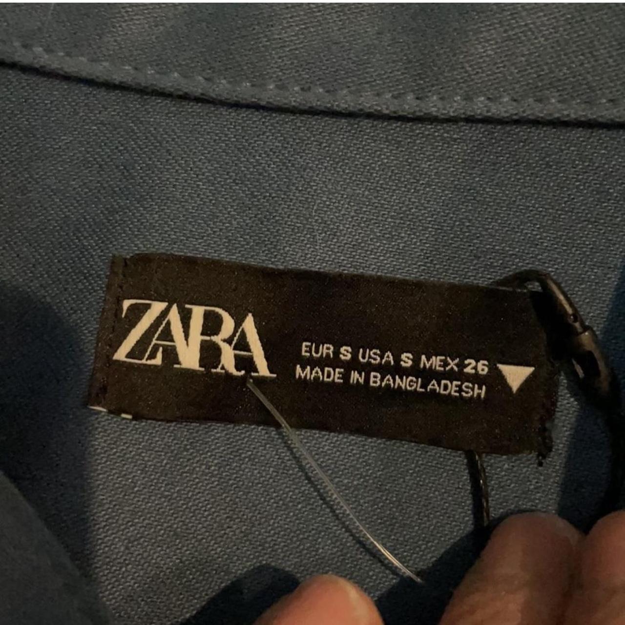 Zara retro utility jacket dress, cobalt blue,... - Depop