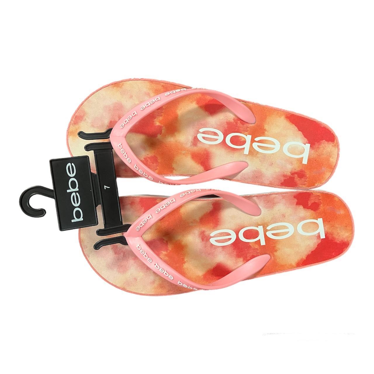 NWT Bebe flip flops Size 7 - Depop