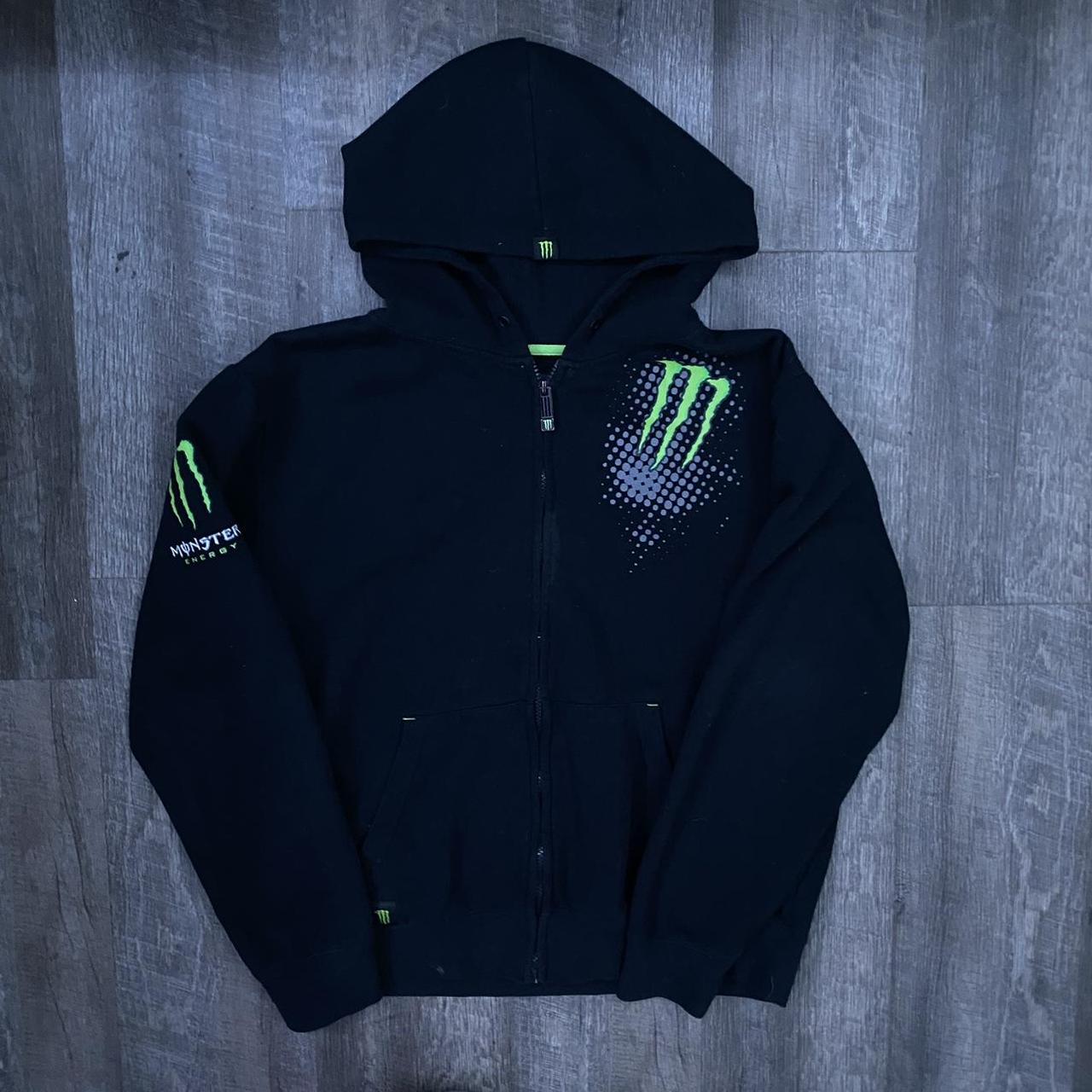 Monster energy zip up sweater - Depop