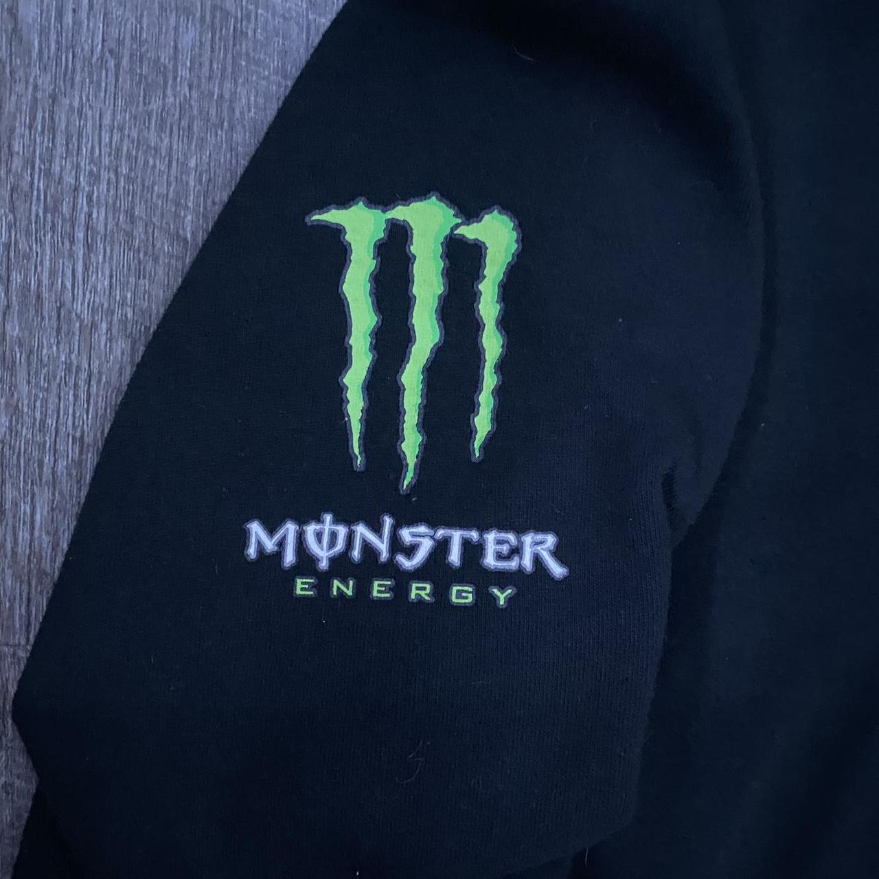 Monster energy zip up sweater - Depop