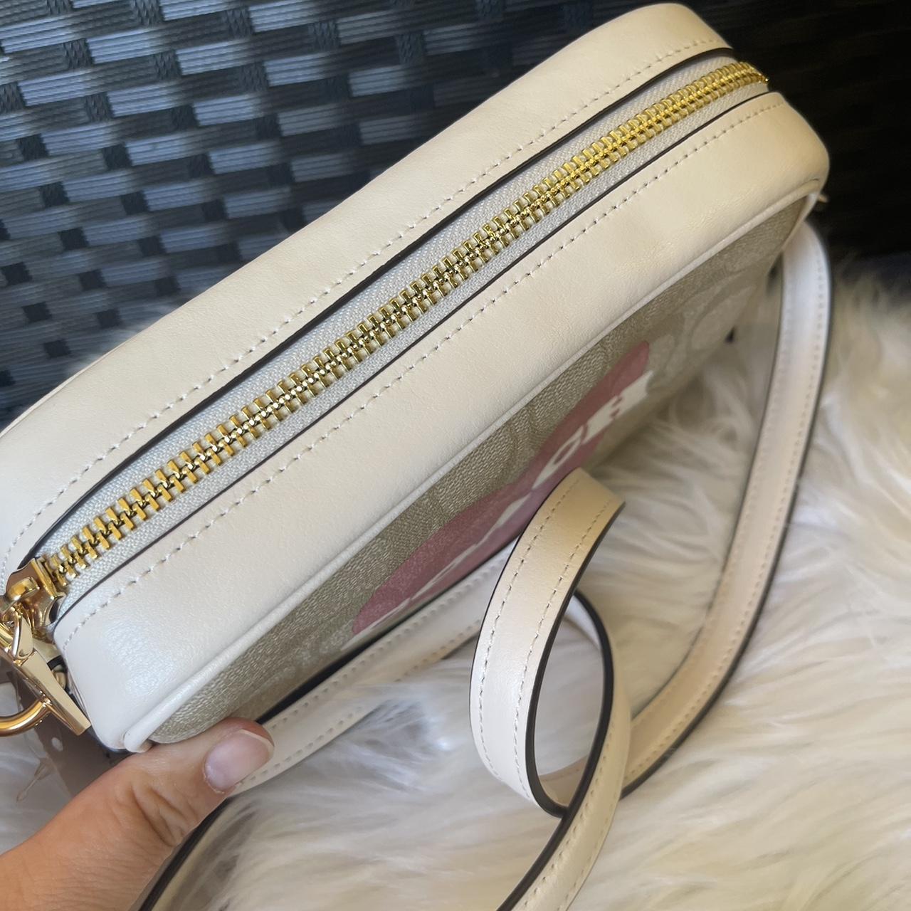 NWT COACH Mini Jamie Camera Bag Signature & Leather... | Depop