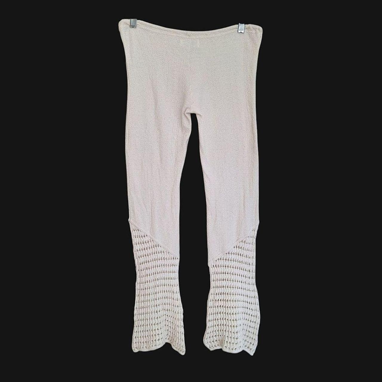 Cotton Knit Beach Flares by Boutique Brand Lydia's... | Depop