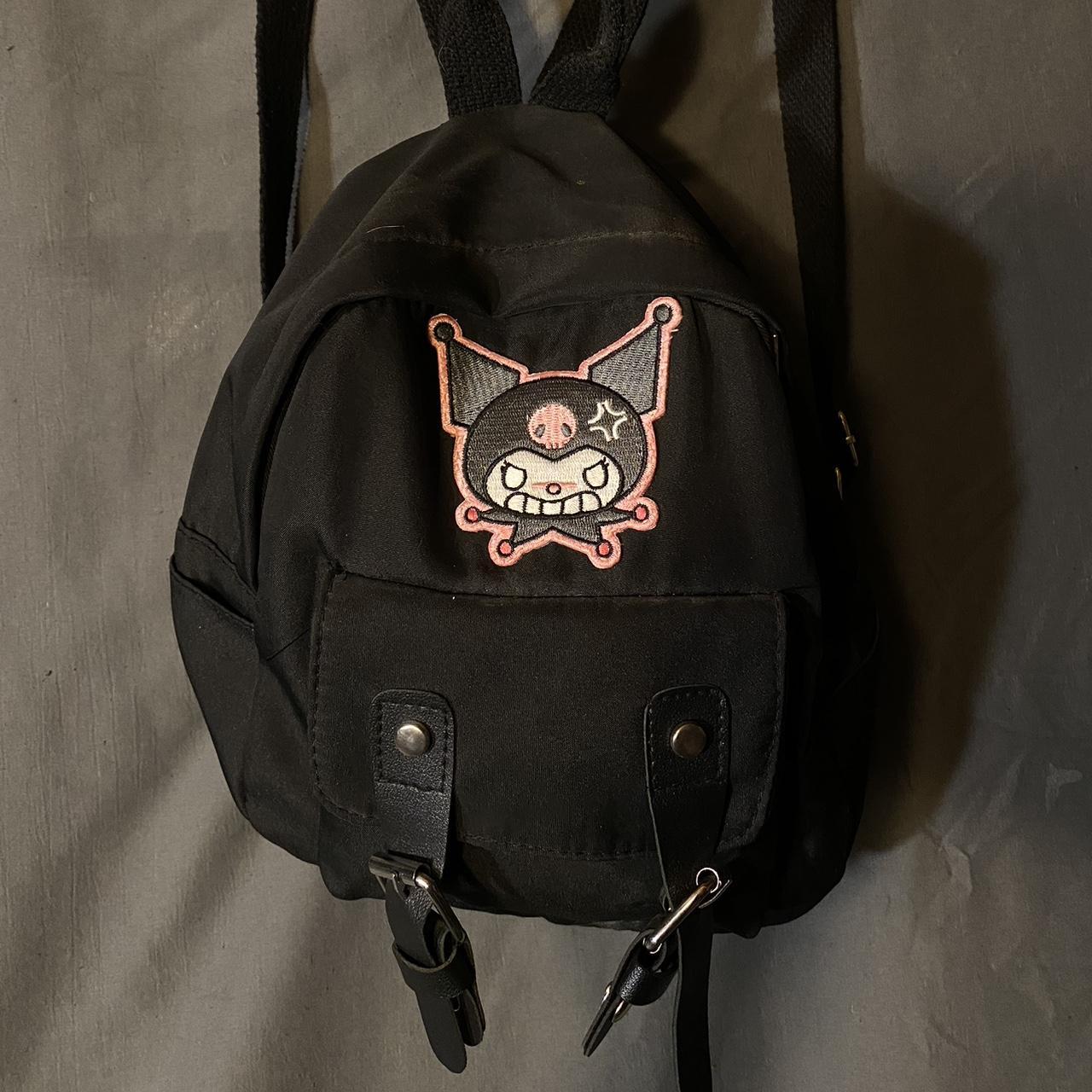 Small Women’s Backpack with Kuromi Patch - Depop