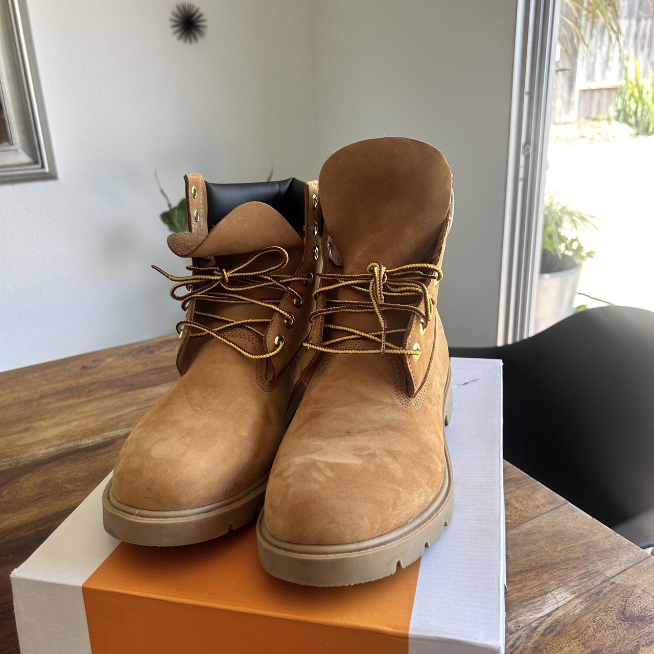 Timbs size 11 worn twice great condition no flaws... - Depop