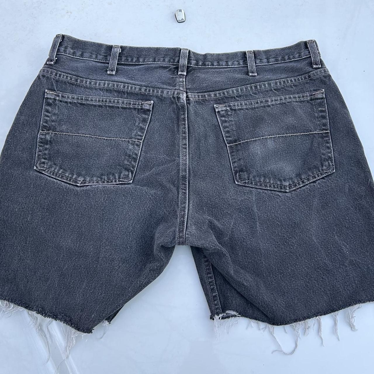 Black jorts few very small stains #streetwear... - Depop