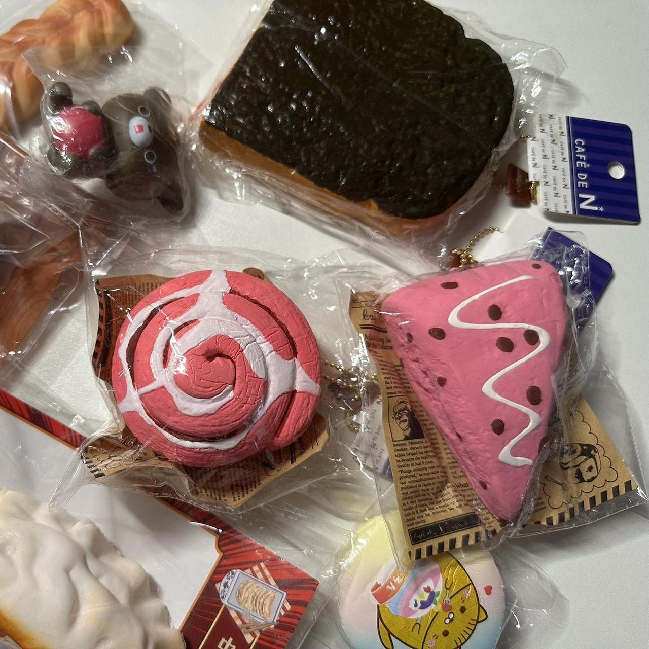 squishy lot -8 squishies included cafe de n,... - Depop
