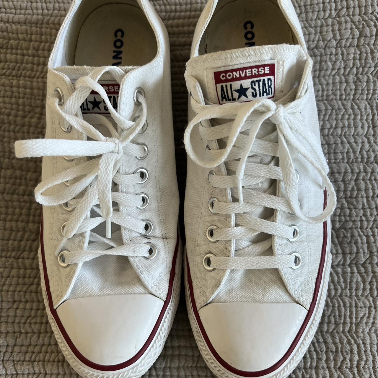 Converse Men's White Trainers | Depop