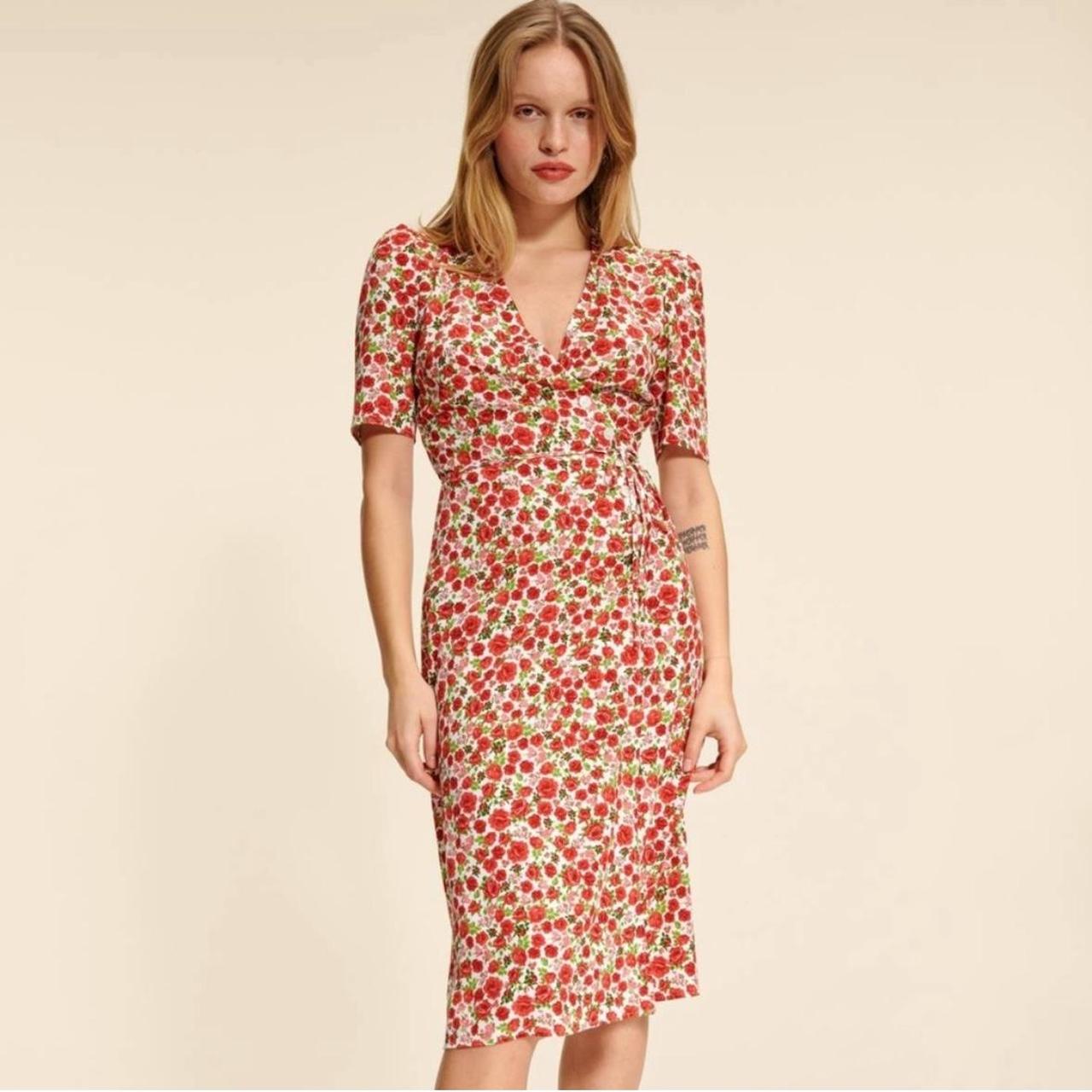 Rouje Gabin Dress Ecru Rose FR 36 | Depop