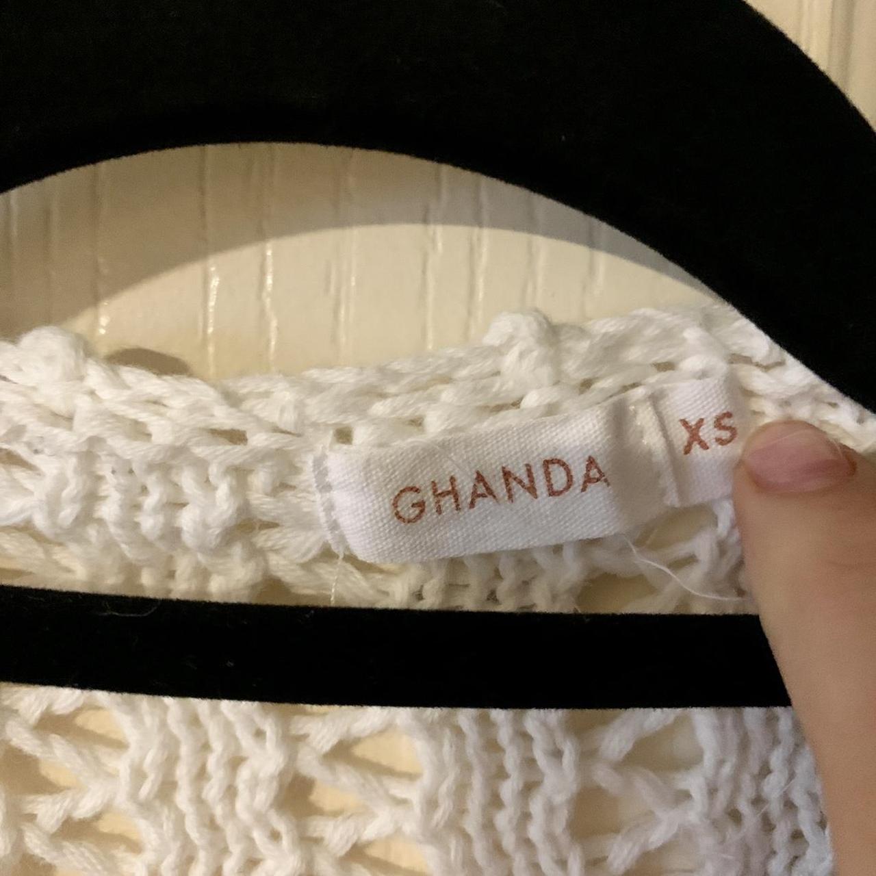 Ghanda, white knit cardigan or top. 💌Brand Ghanda... - Depop