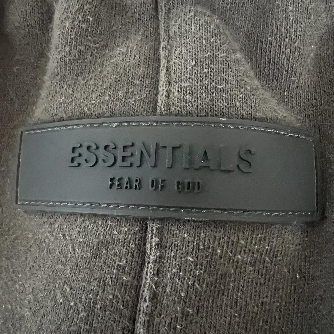 Essentials Fear Of God Brown Joggers Lightly... - Depop