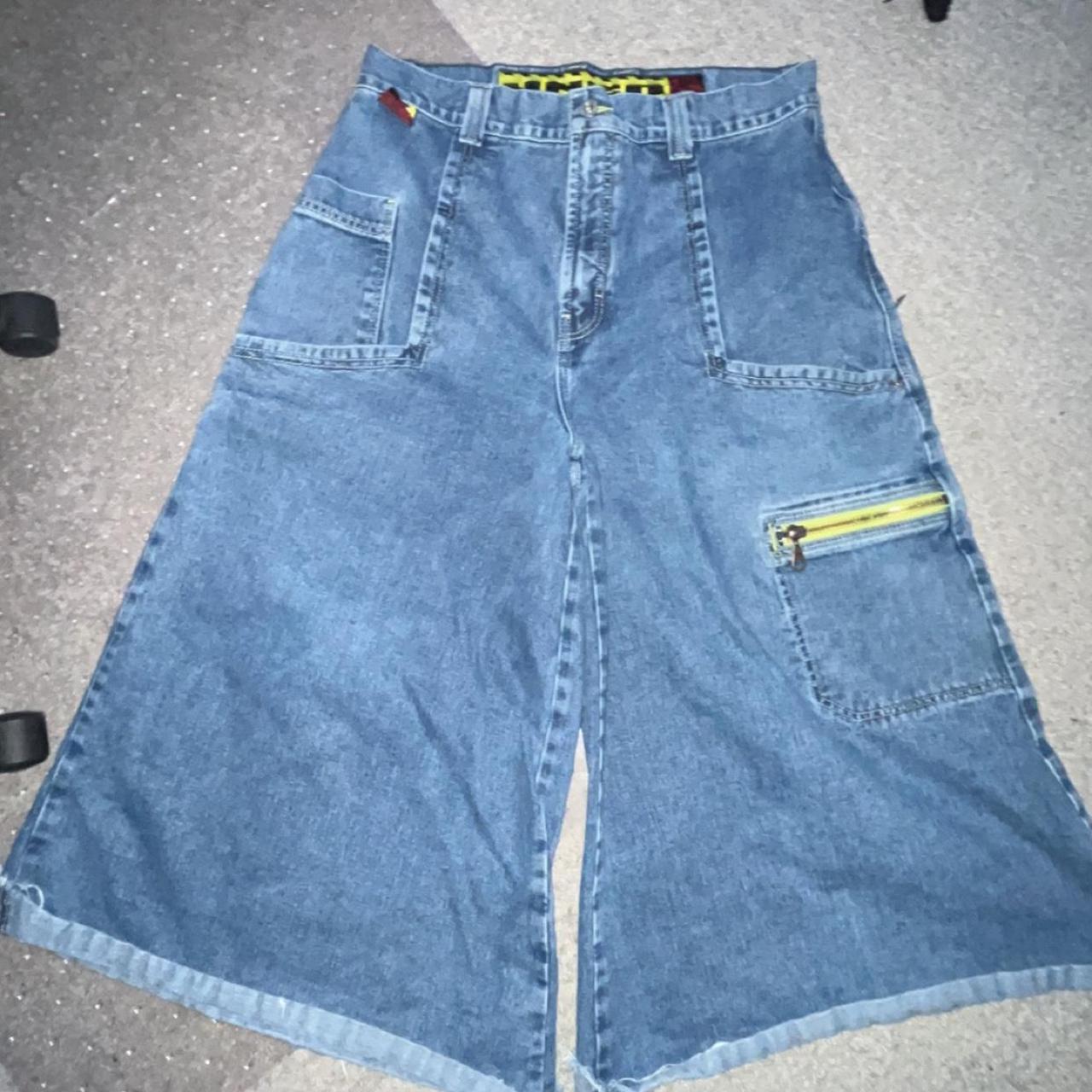 Jnco Crime Scene 50 Dark Stone Tag Says 32 In Inseam Depop