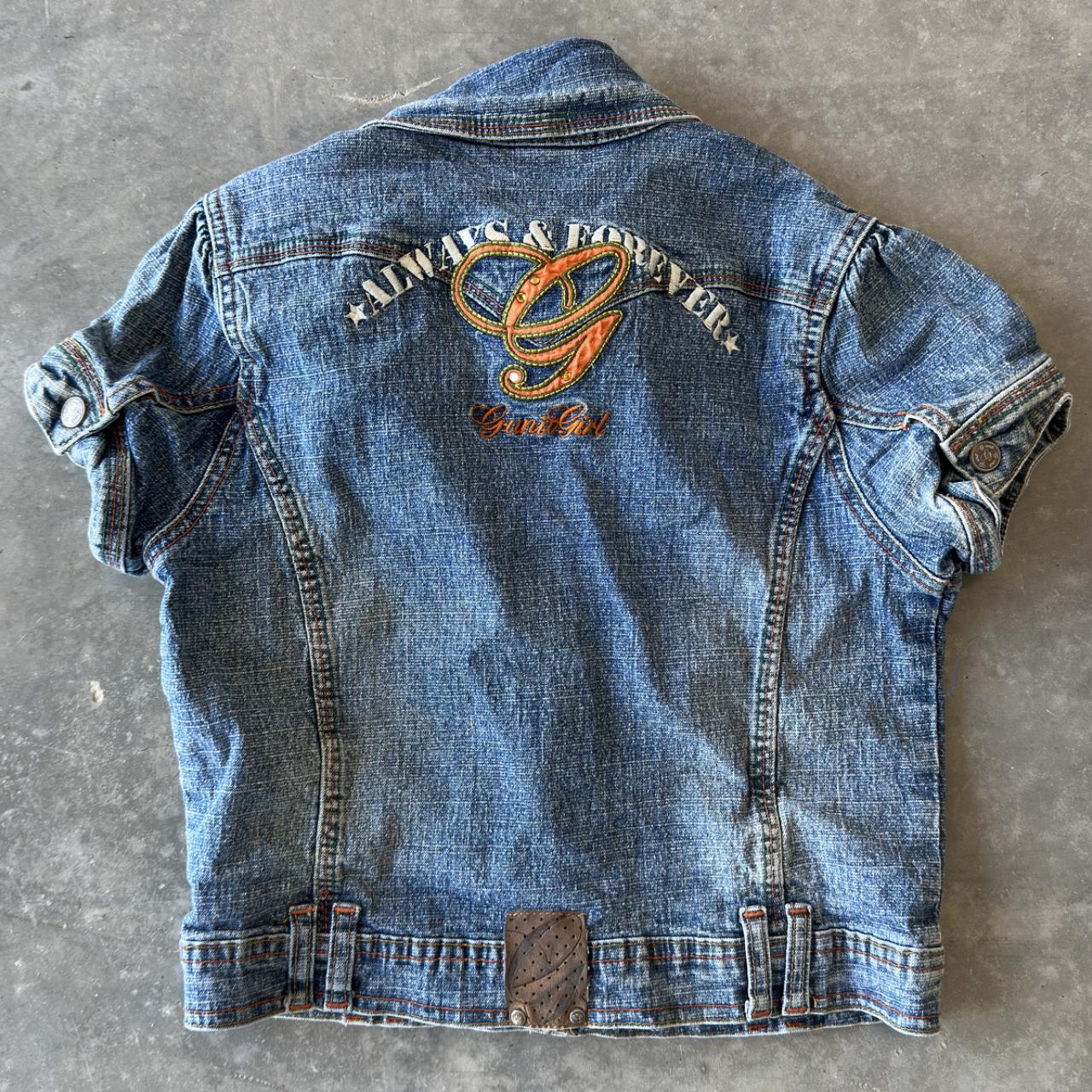 Vintage g unit denim cropped vest Size youth XL... | Depop