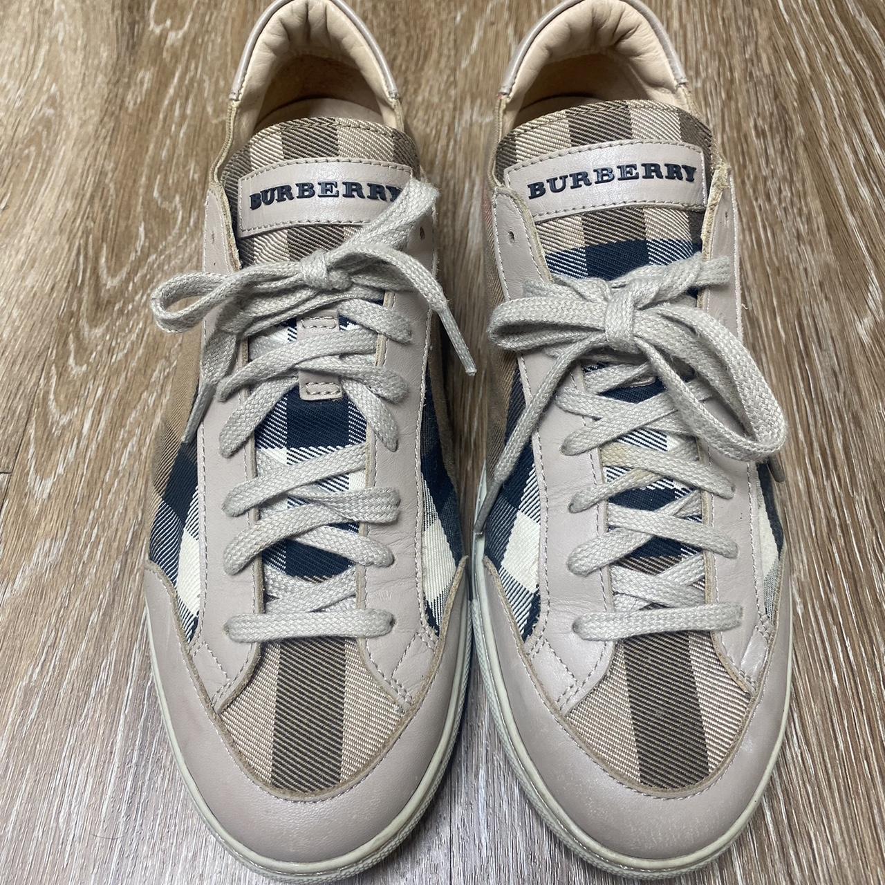 Authentic Burberry Sneakers Only Worn 3 Times In... - Depop