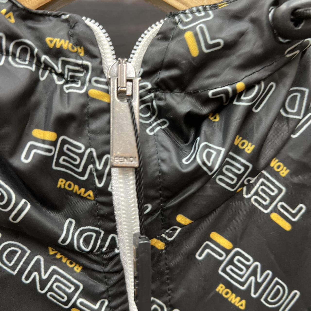 FENDI Logo Printed Nylon Windbreaker Size S NEW... - Depop