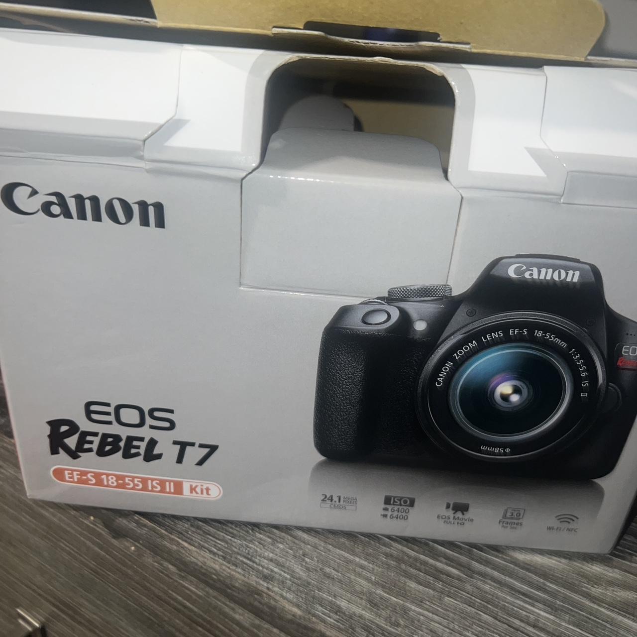 Canon EOS Rebel T7 DSLR Camera with 18-55mm lens... - Depop