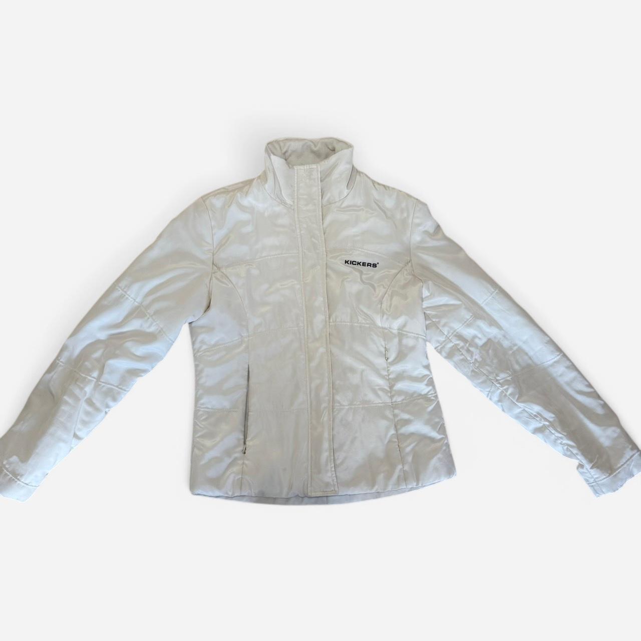 Cute thrifted Vintage Kickers White puffer jacket.... | Depop