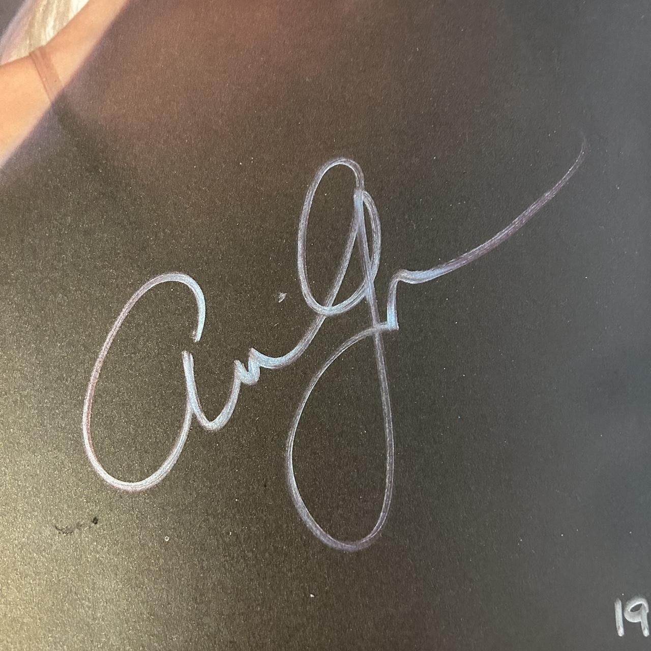ariana grande signed poster • from sweetener era •... - Depop