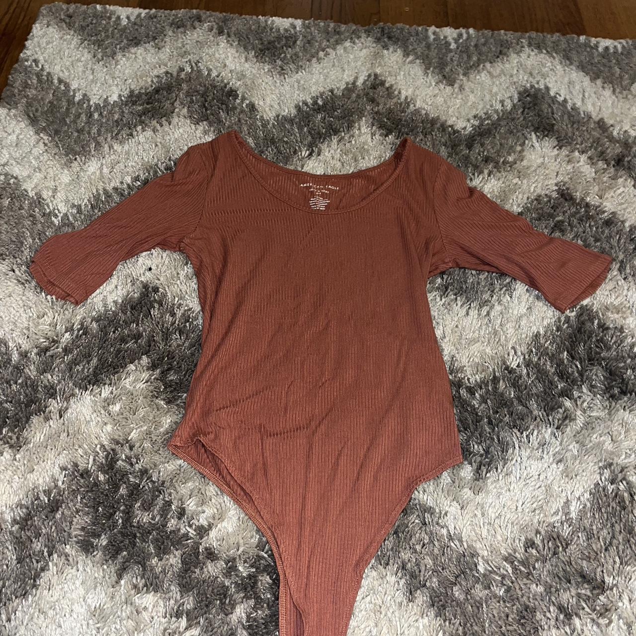 American Eagle Soft And Sexy Ribbed Bodysuit Depop