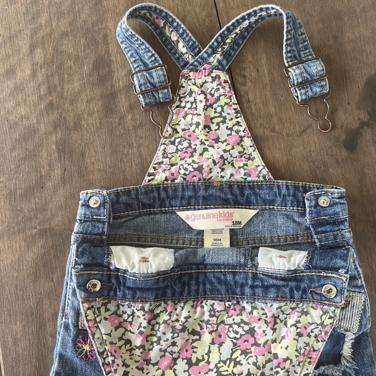 Genuine Kids from Oshkosh denim overall dress- 18M... - Depop