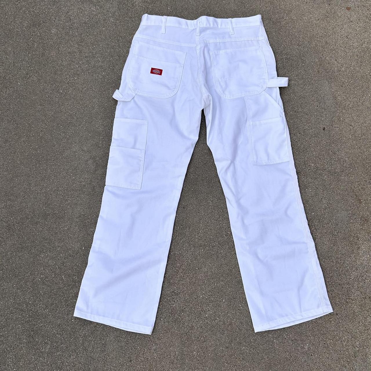 - white dickies cargo pants - never worn - no tag -... - Depop
