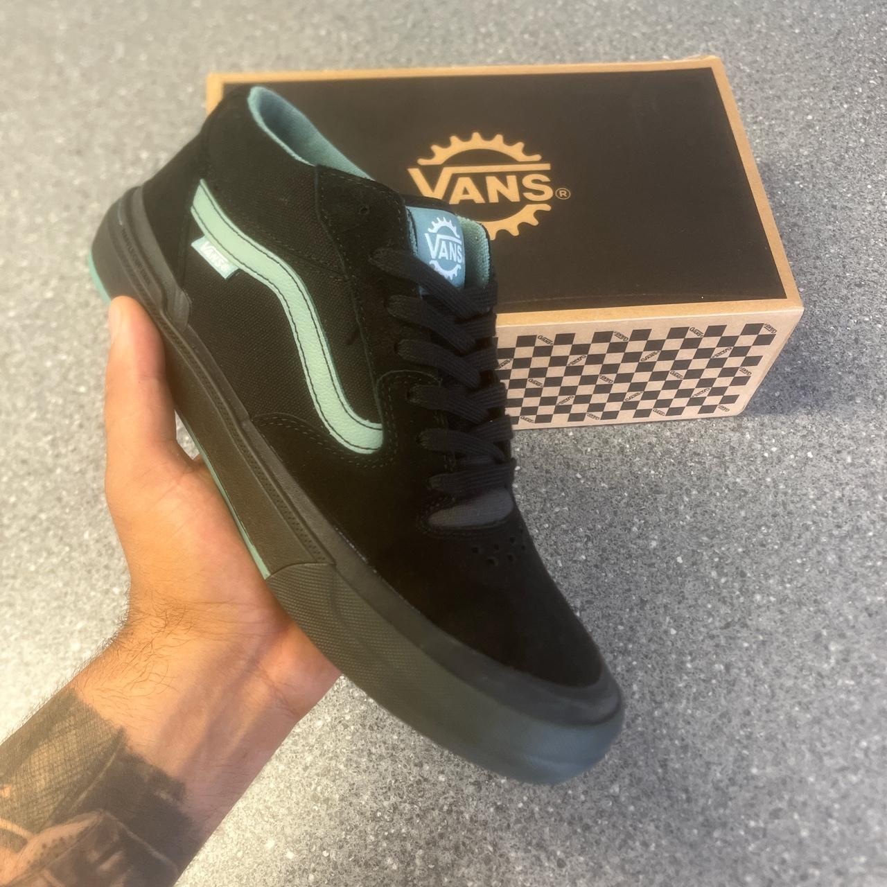 Vans Skate BMX Style 114 Shoes - Black / Teal New... - Depop