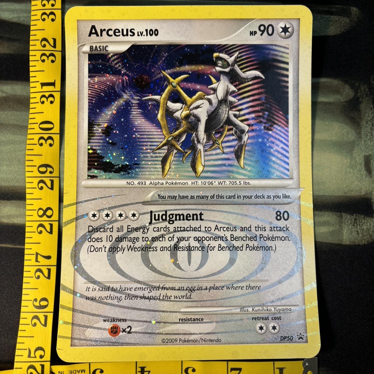 Jumbo Pokemon Card - Arceus - Promo - Holo - 2009 -... | Depop