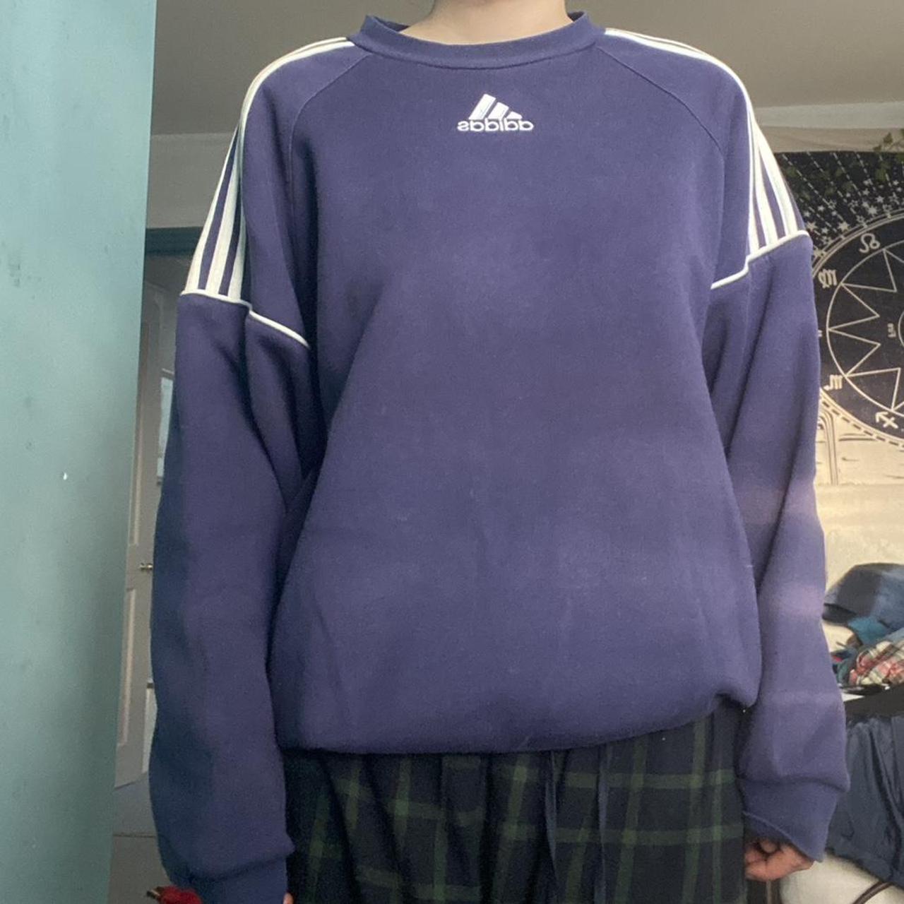 vintage adidas jumper fits slightly oversized, unisex - Depop