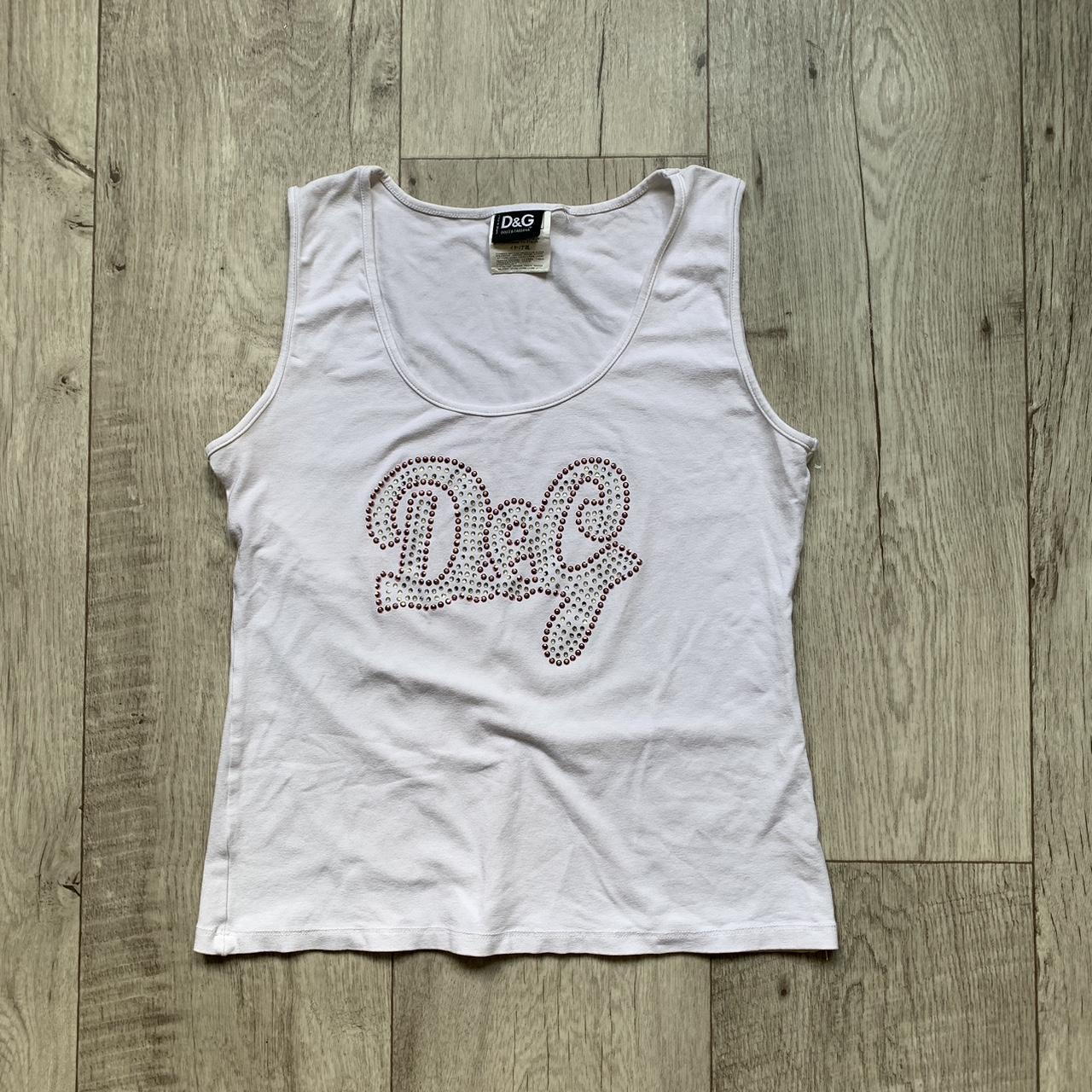 VINTAGE DOLCE&GABBANA HYPE 2000s TANK TOP Good... - Depop