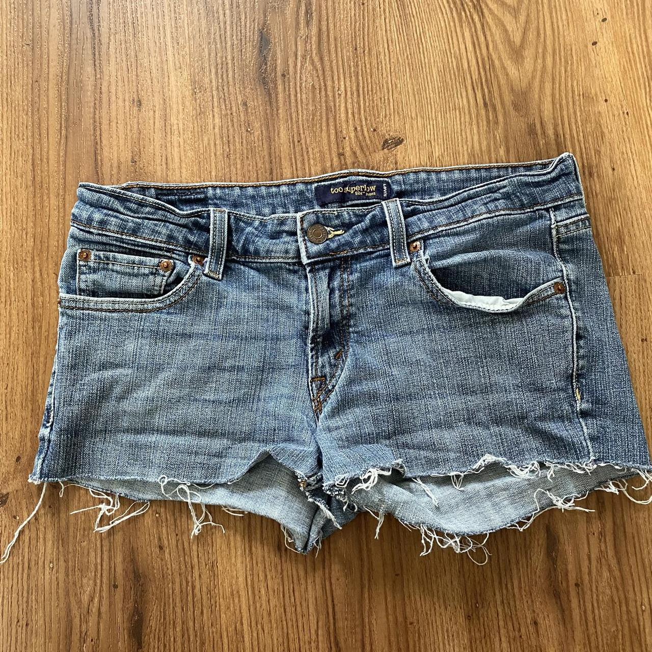 LEVIS authentic low rise short women’s denim... - Depop