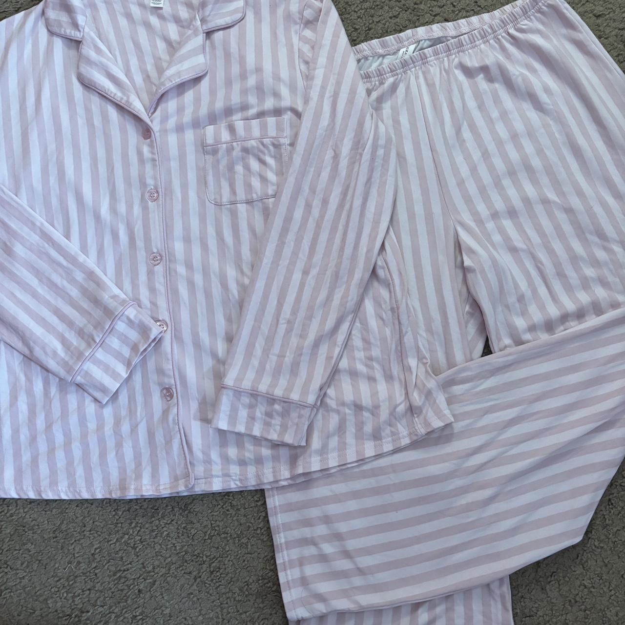 TJ Maxx Pink Pajama Set - Gently Used - Large Set... | Depop