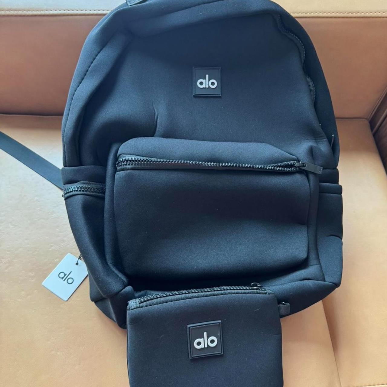 NEW Alo Yoga Stow Black Backpack with matching... | Depop