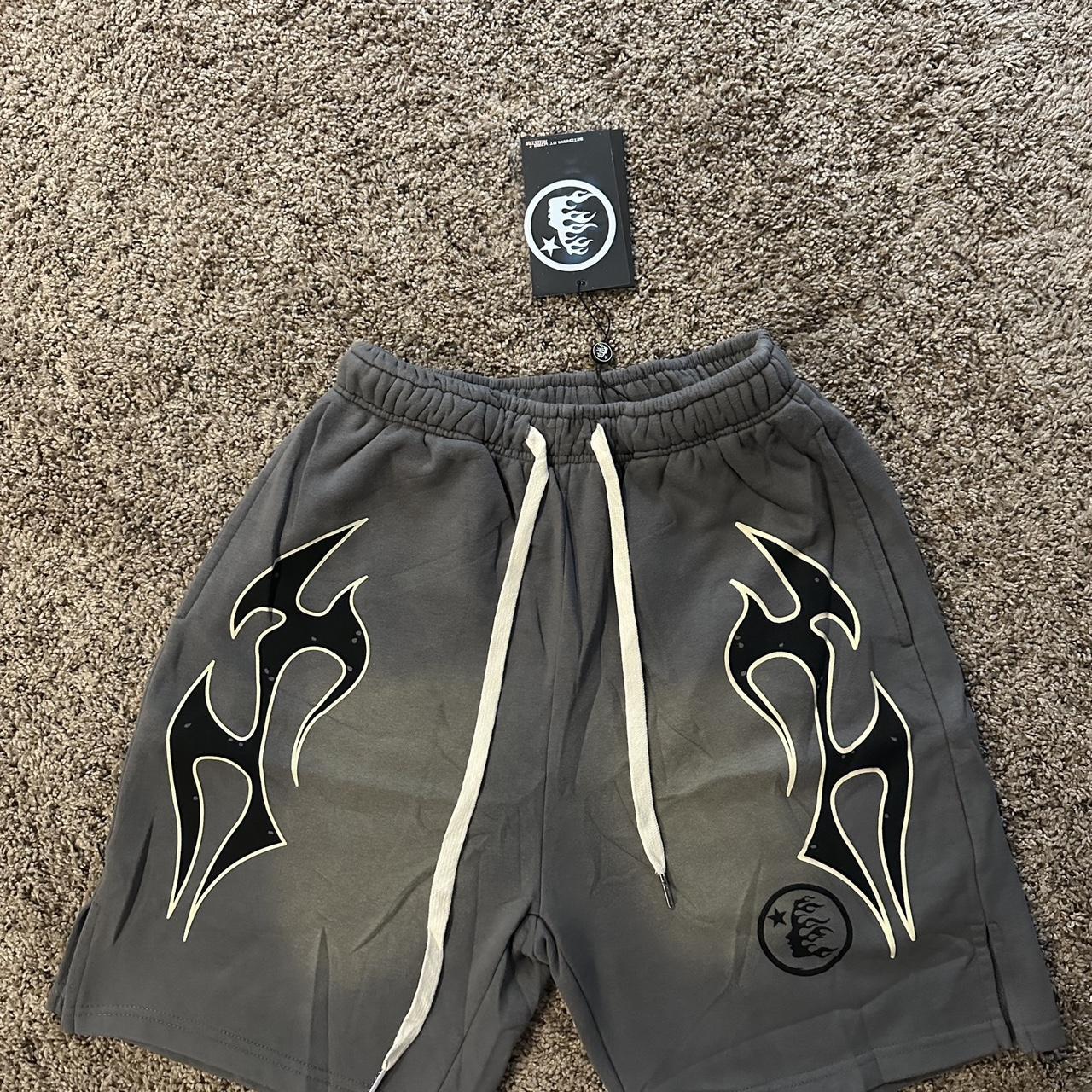 Hellstar Shorts - Grey - Depop