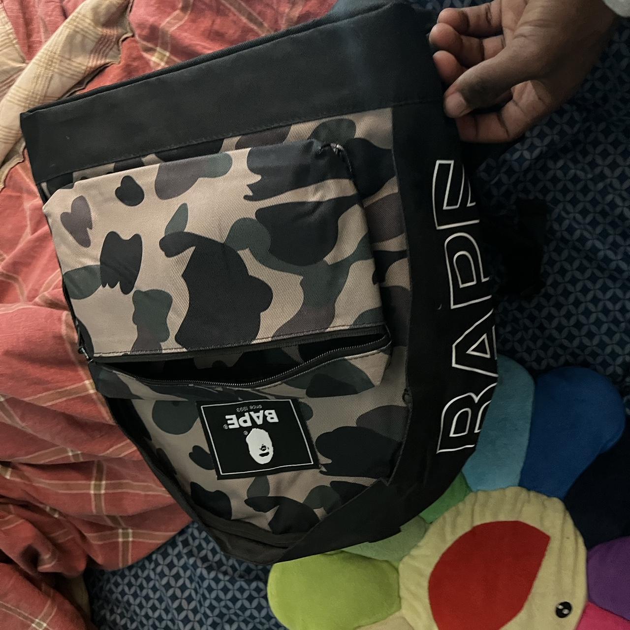 Authentic Camo print backpack bape bookbag brand new... - Depop