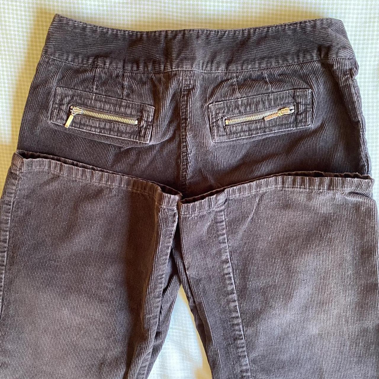 low rise brown corduroy pants 🧸 has some flare at... - Depop