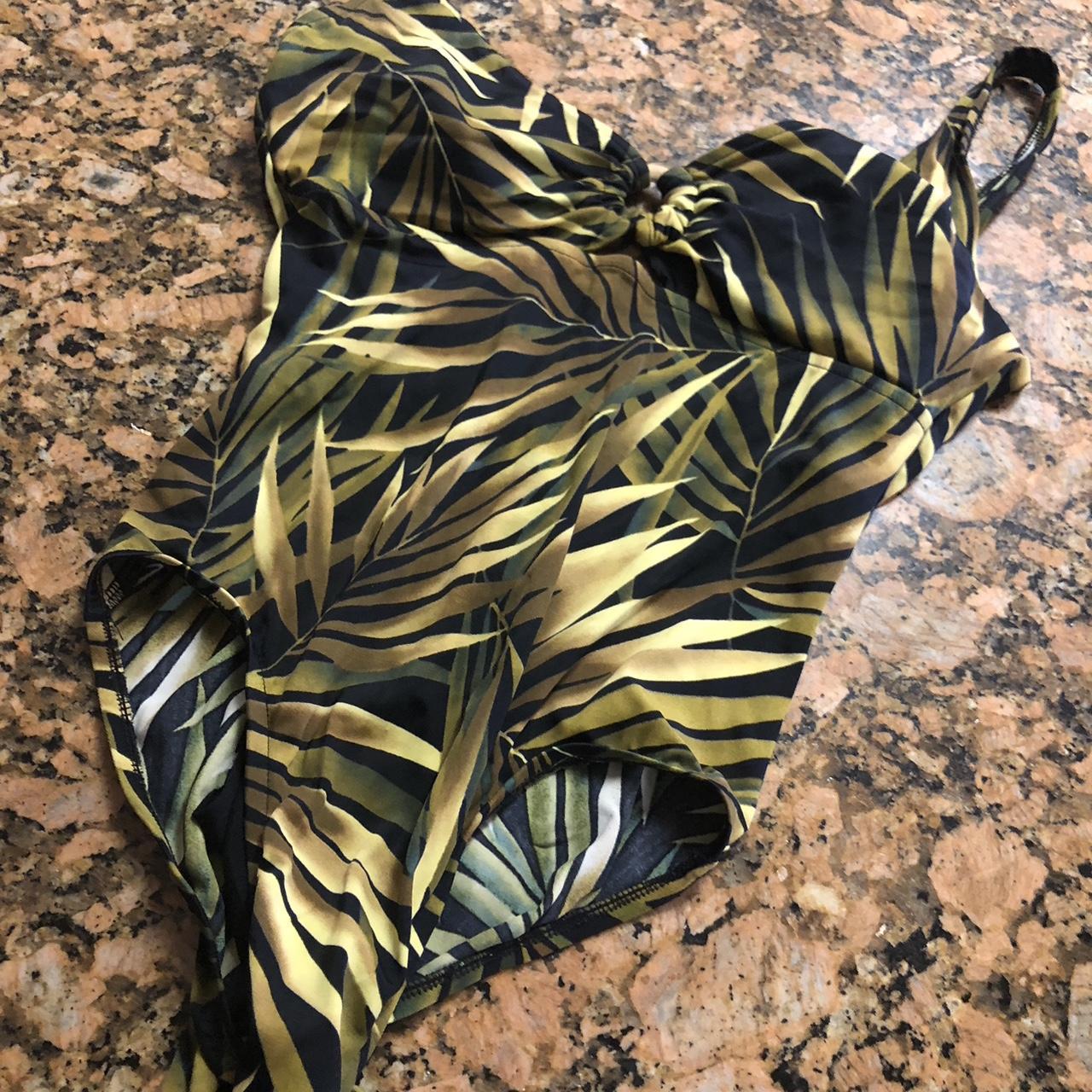 Women's Green Swimsuit-one-piece | Depop