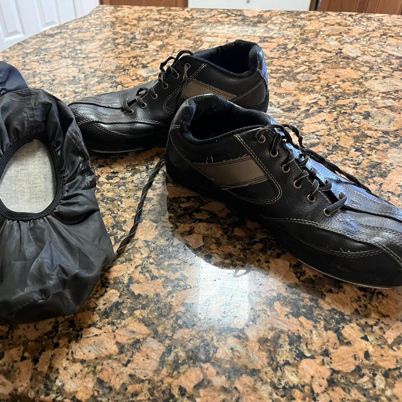 Used(no foul smell) Slide-rite Dexter bowling shoes.... - Depop