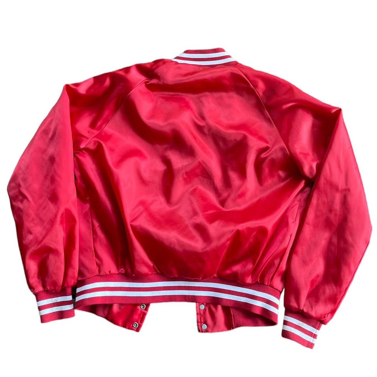 80s stl cardinals chalk line satin jacket Tag has... - Depop