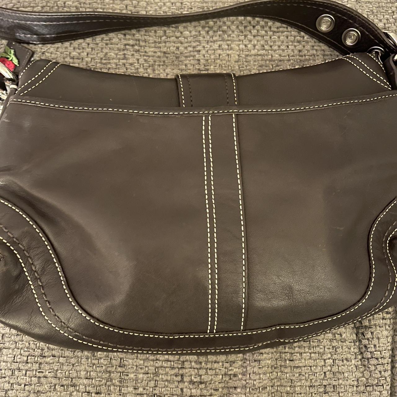 coach buckle bag brown this bag is medium sized... - Depop