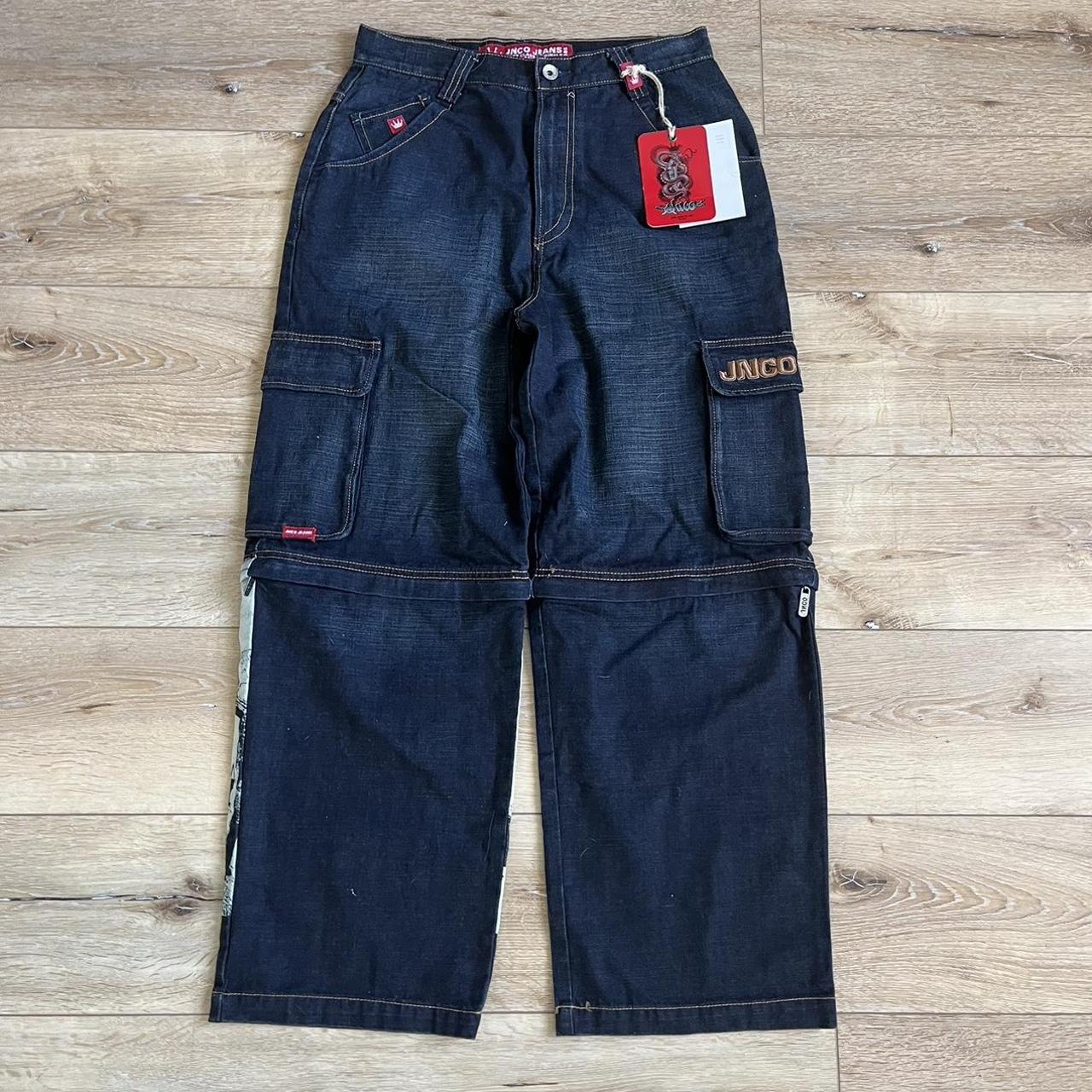 ️90’s INSANE CUTOFF JNCO JEANS ️ I have two pairs of... - Depop