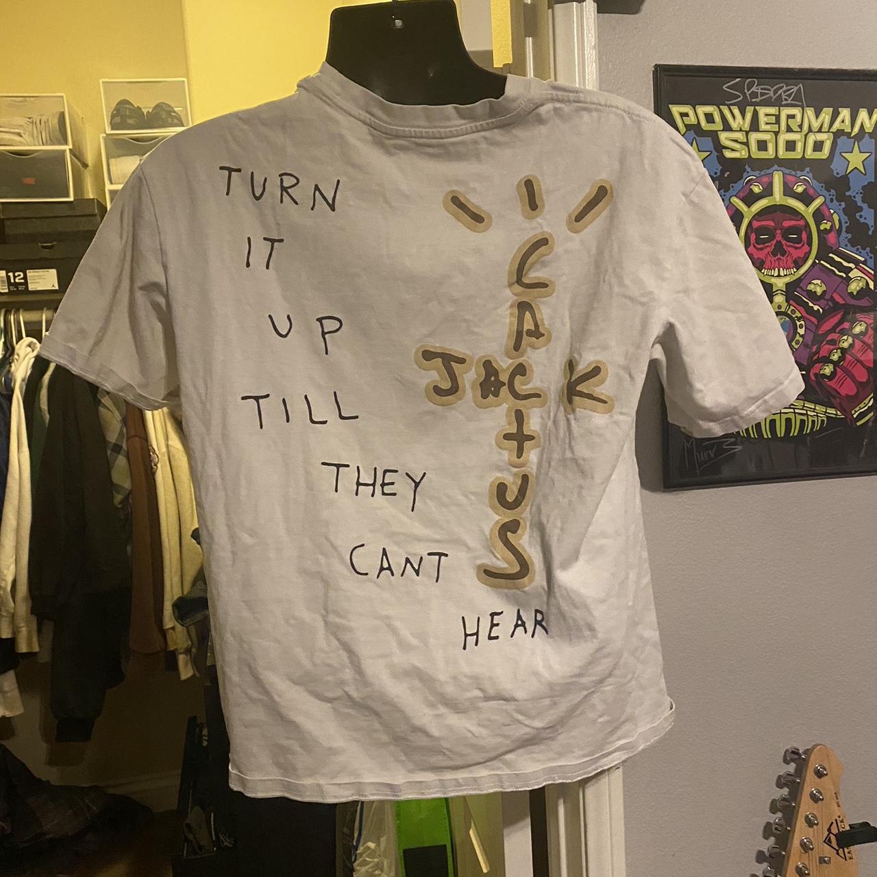 Rare 2019 Travis Scott white and brown tee #vintage... - Depop