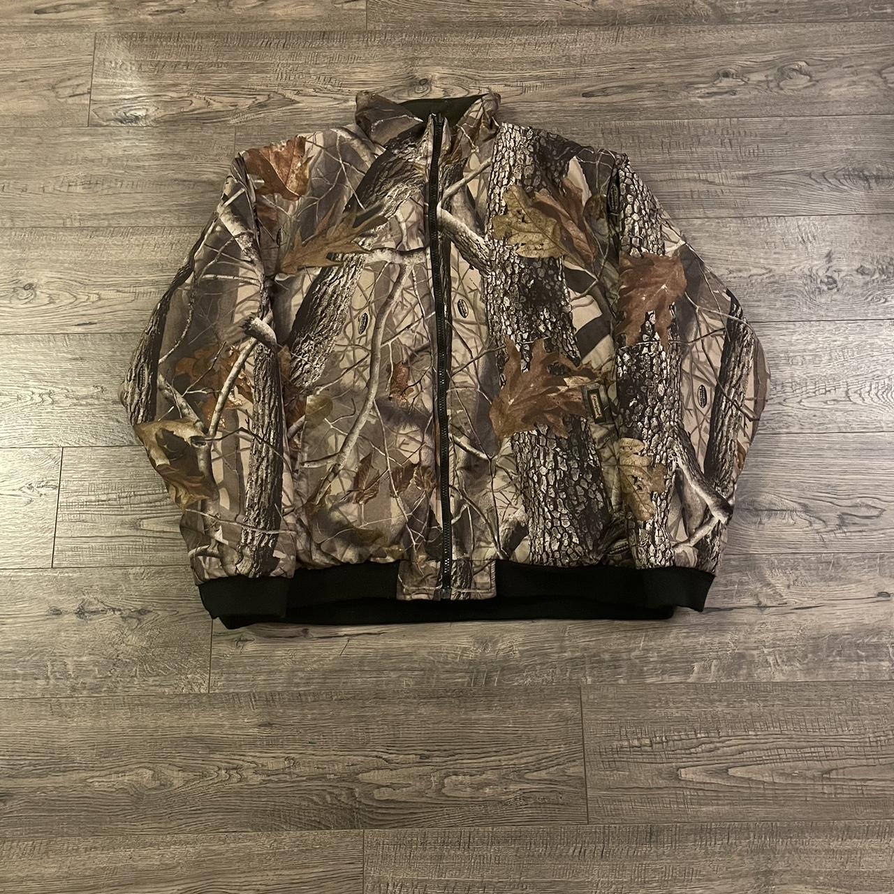 RealTree Camo Cuffed Jacket Size medium - pit to pit... - Depop