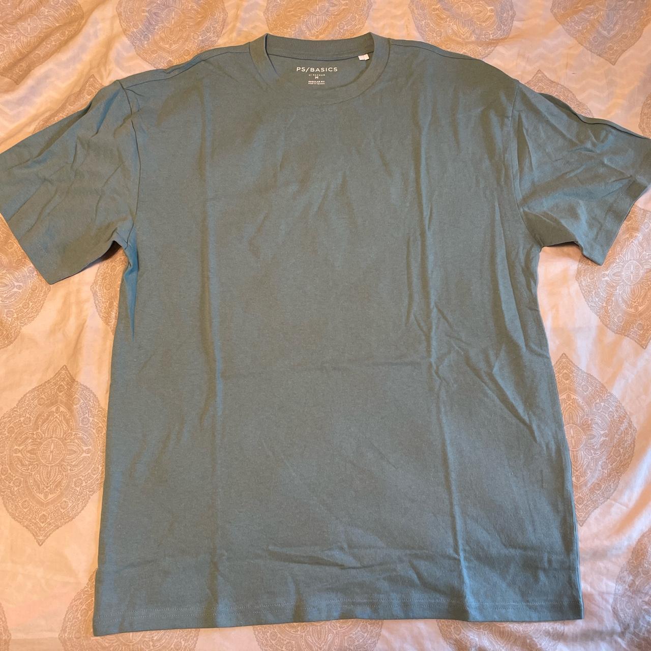 PS Basics - super mellow sage green tee. classic fit... - Depop