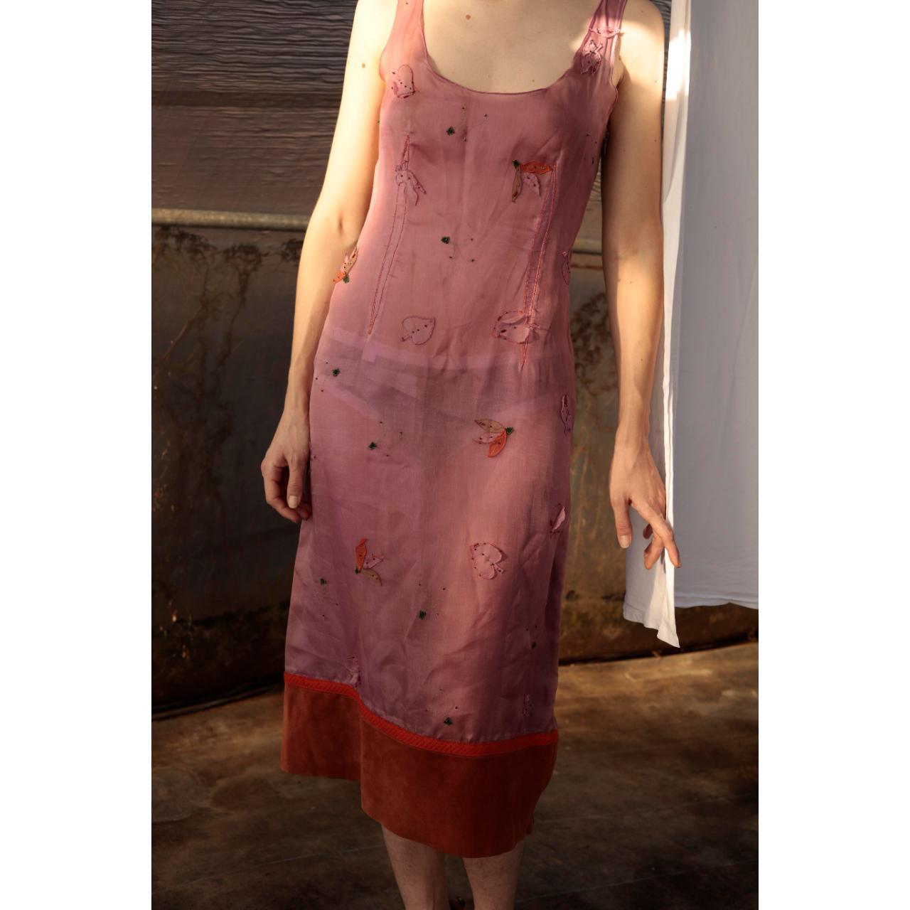 Prada FW 1999 Organza Pink Dress Size IT40 #Prada - Depop