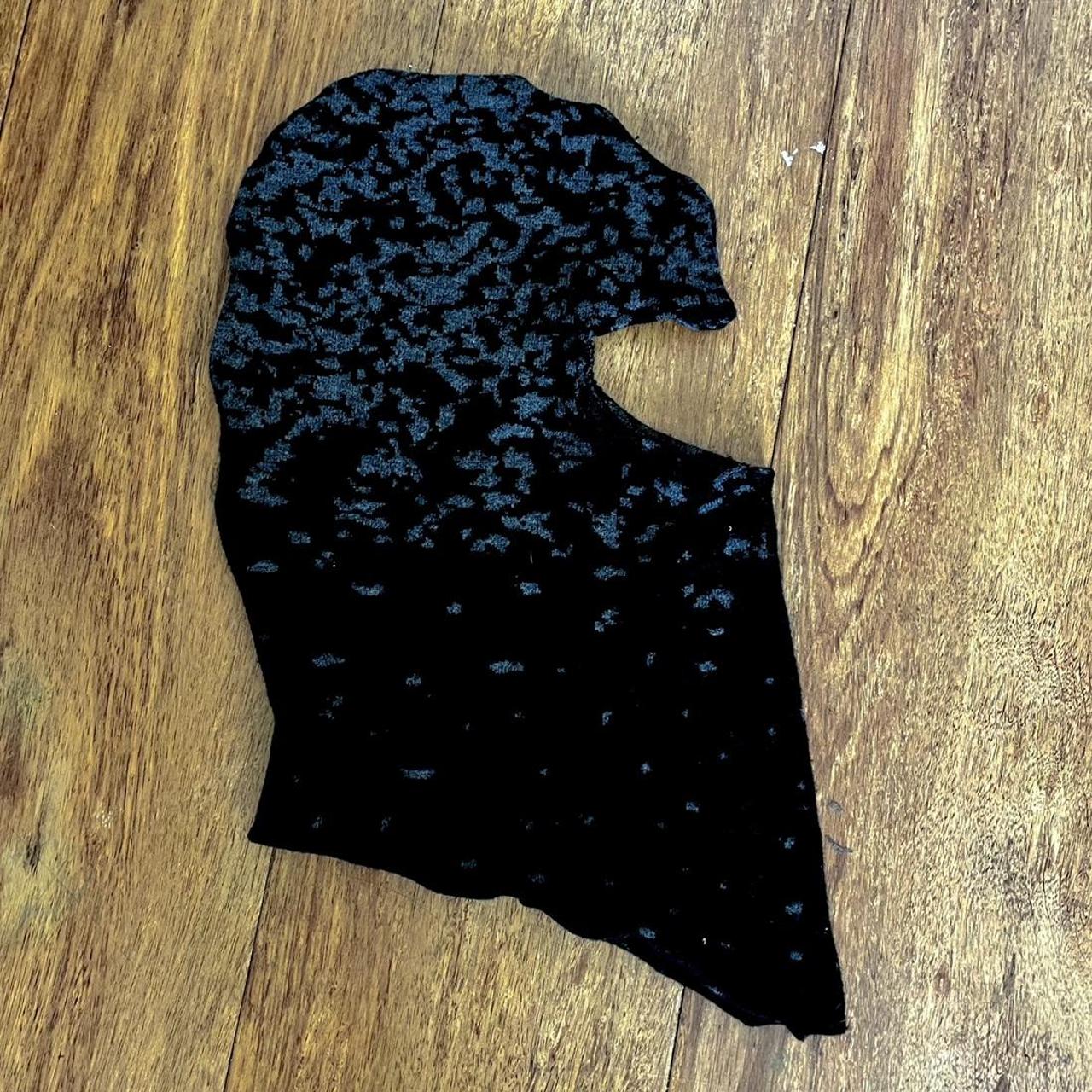 Black with gray speckled ski mask / Balacalva - Depop