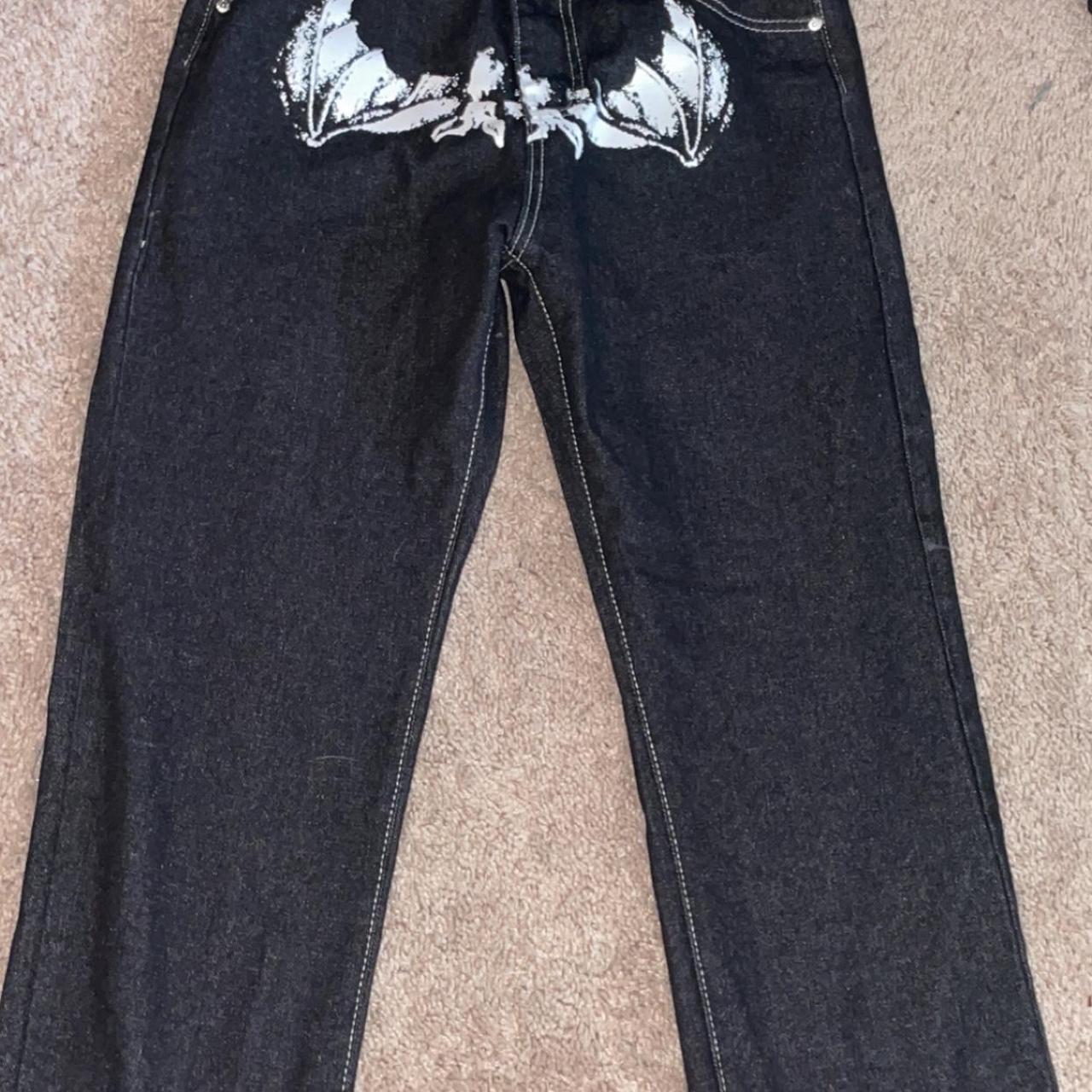 “Bat” and “Halloween” collab jeans dm for more info - Depop