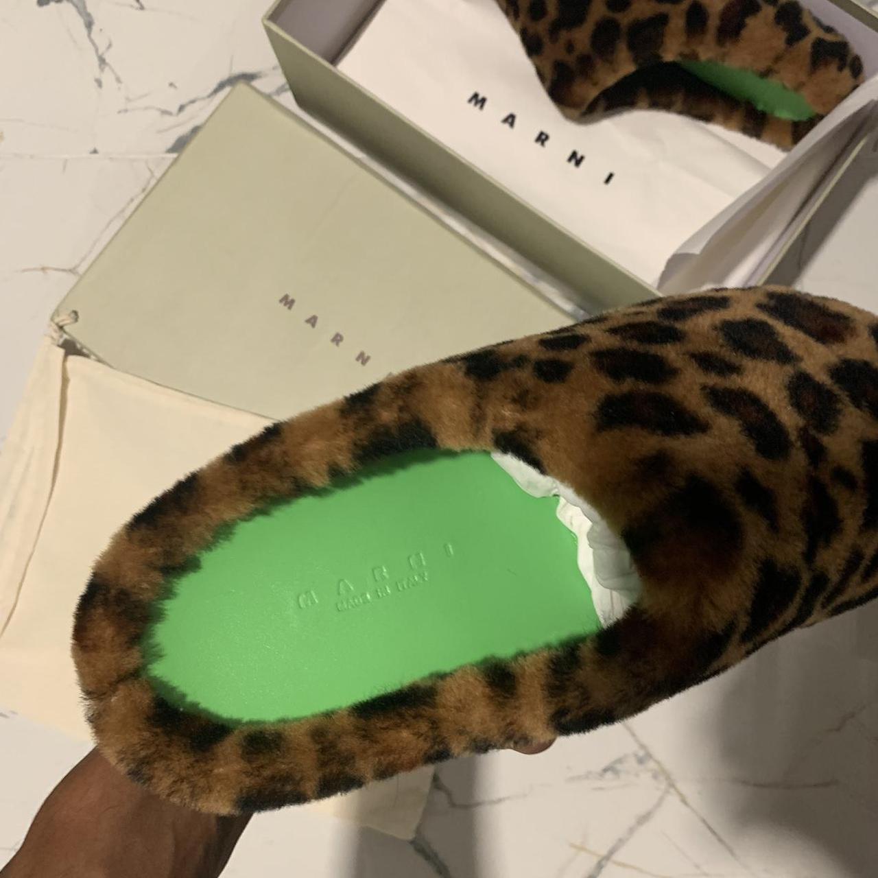 Leopard Print Marni Slippers - Depop