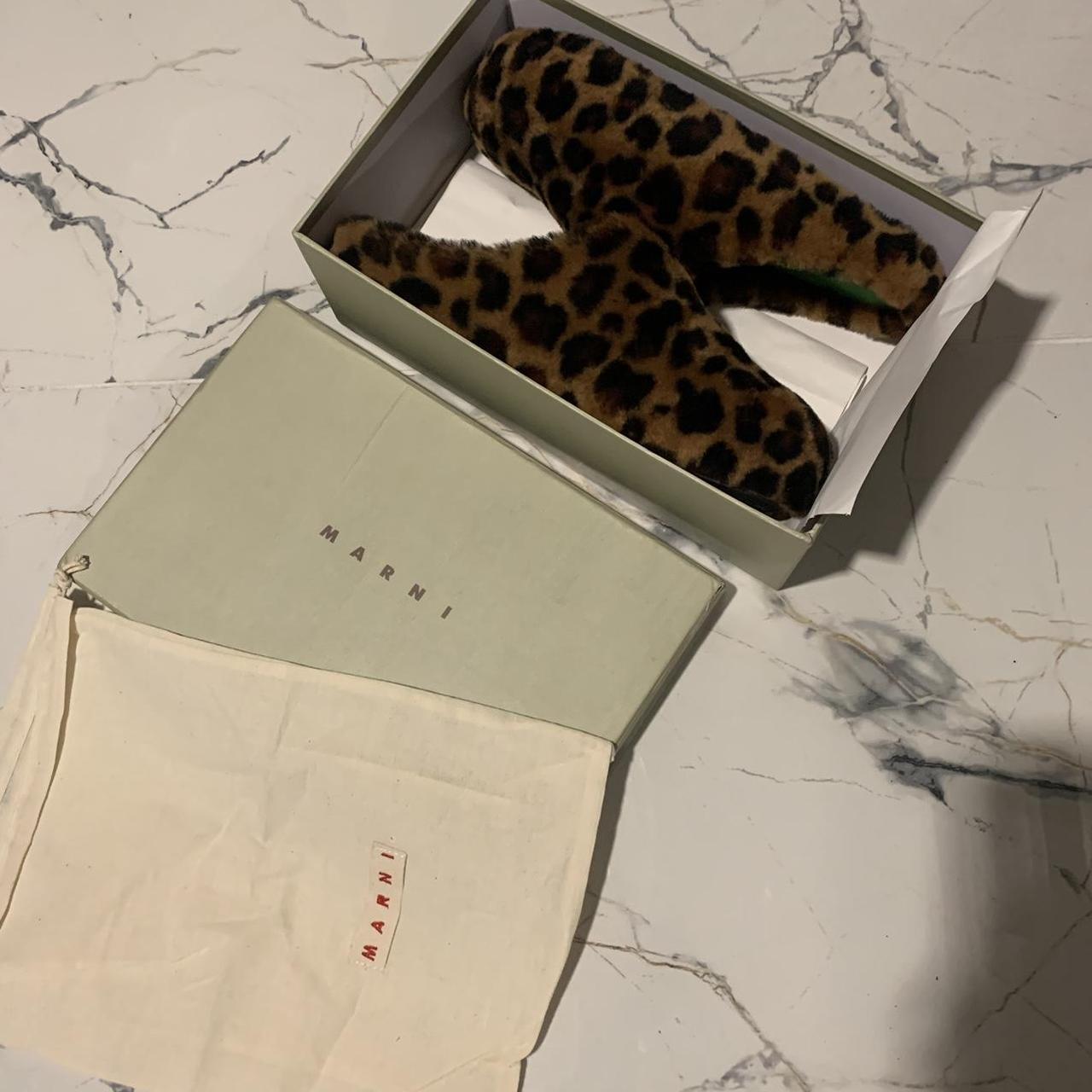 Leopard Print Marni Slippers - Depop
